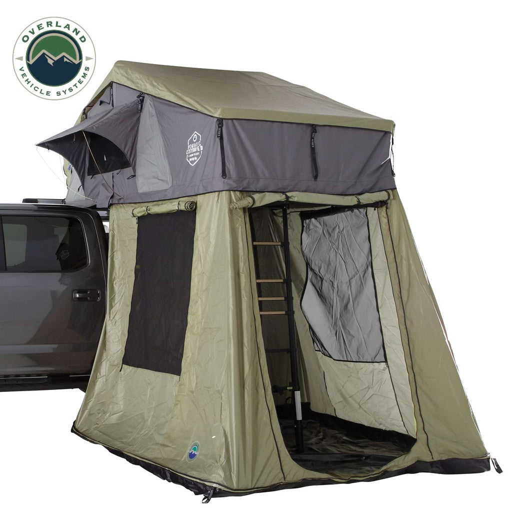 Nomadic 2 Roof Top Tent Annex Green Base With Black Floor & Travel Cov ...