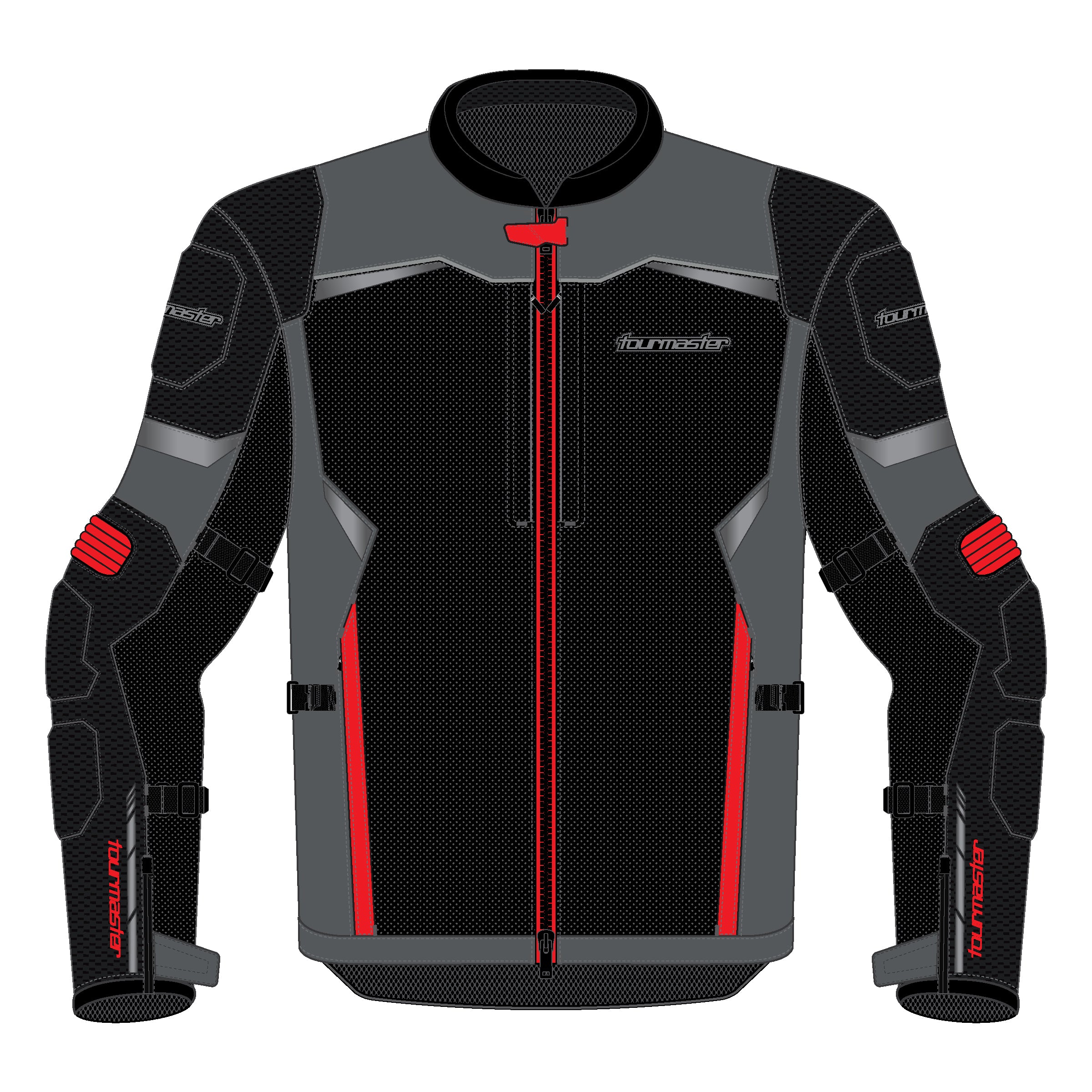 Tourmaster Intake Air V6 Jacket Red/Grey – Vamoose Gear Powersports